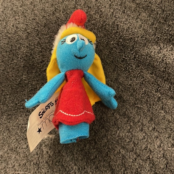Toys | Smurfette Smurf Plush Finger Puppet Macys J25 | Poshmark